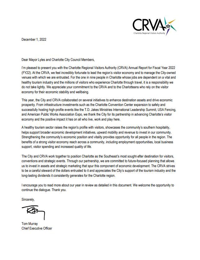 Charlotte Regional Visitors Authority | CRVA